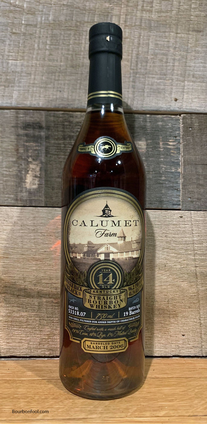Fourteen Year Old Calumet Farm Bourbon - Bourbonfool